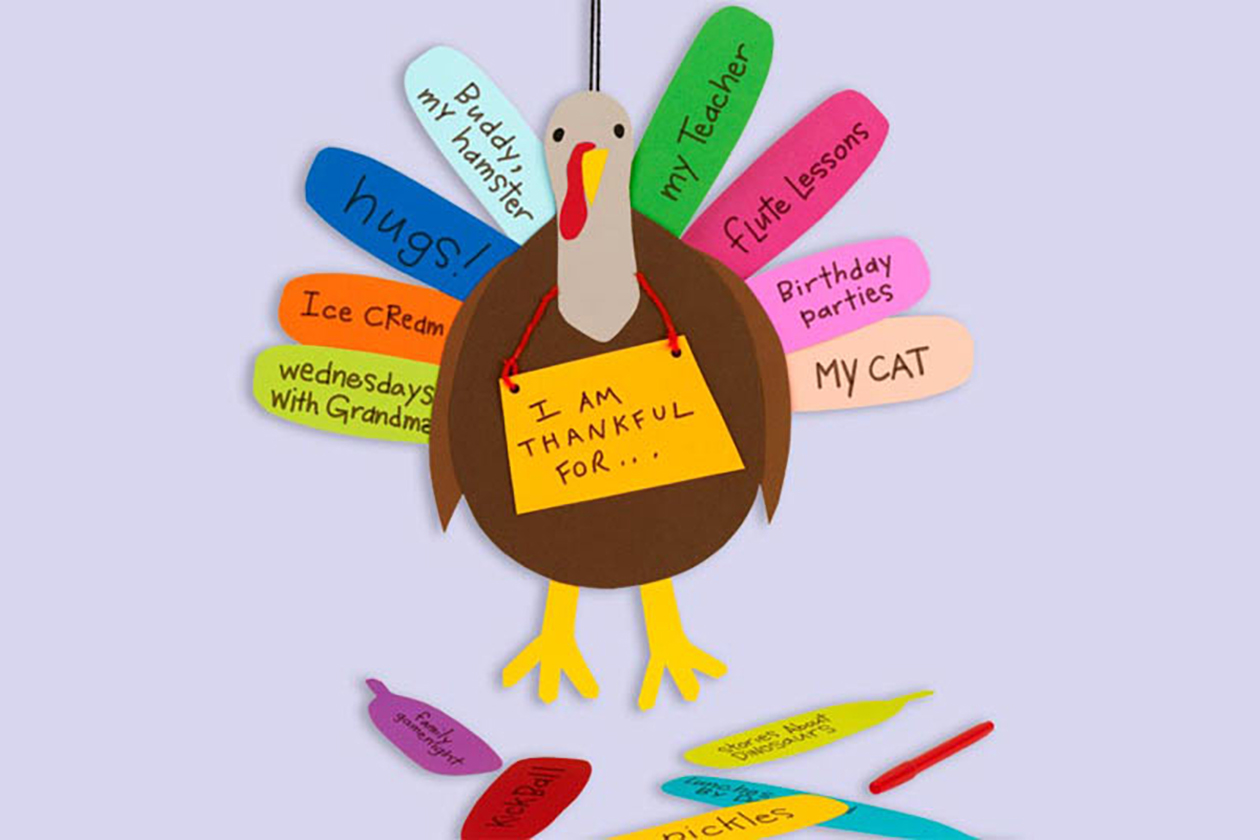 This Colorful Turkey Craft Shows How Your Family Is Thankful ...