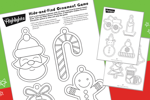 Hide-and-Find Christmas Ornaments Printable | Highlights for Children