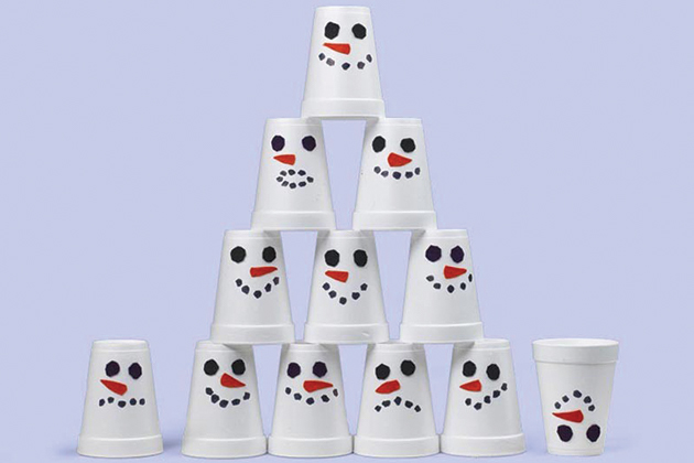 Snowman Stacking Cups Craft | Highlights for Children