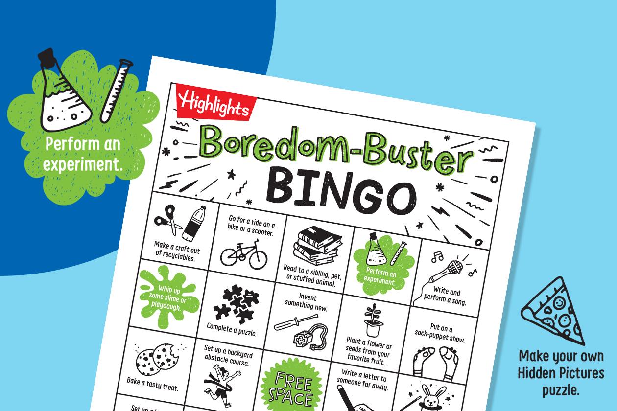 Boredom Busters Bingo Printable | Highlights for Children