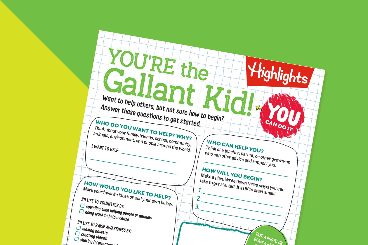 Gallant Kids: Printable Guide For Kids to Make a Difference ...