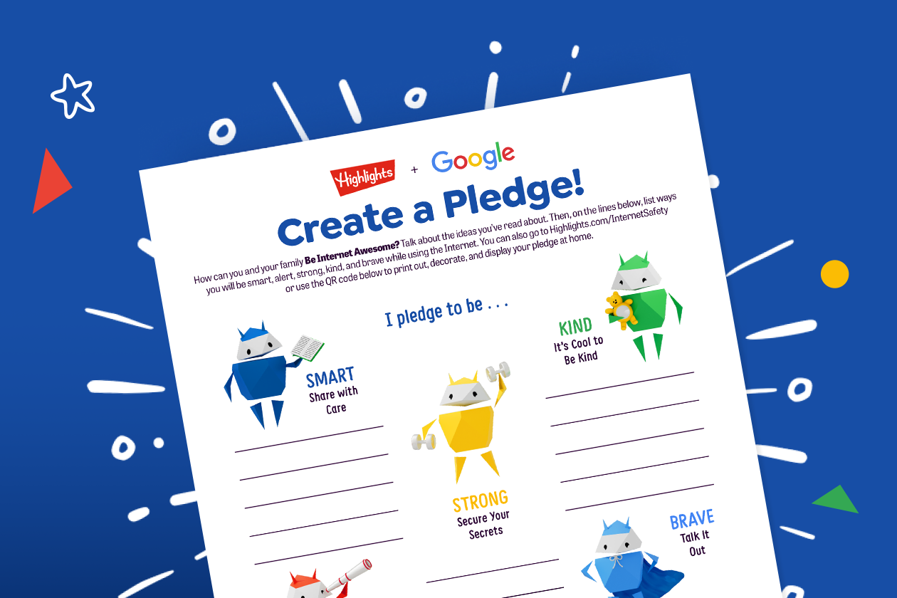 Be Internet Awesome Family Pledge | Highlights for Children